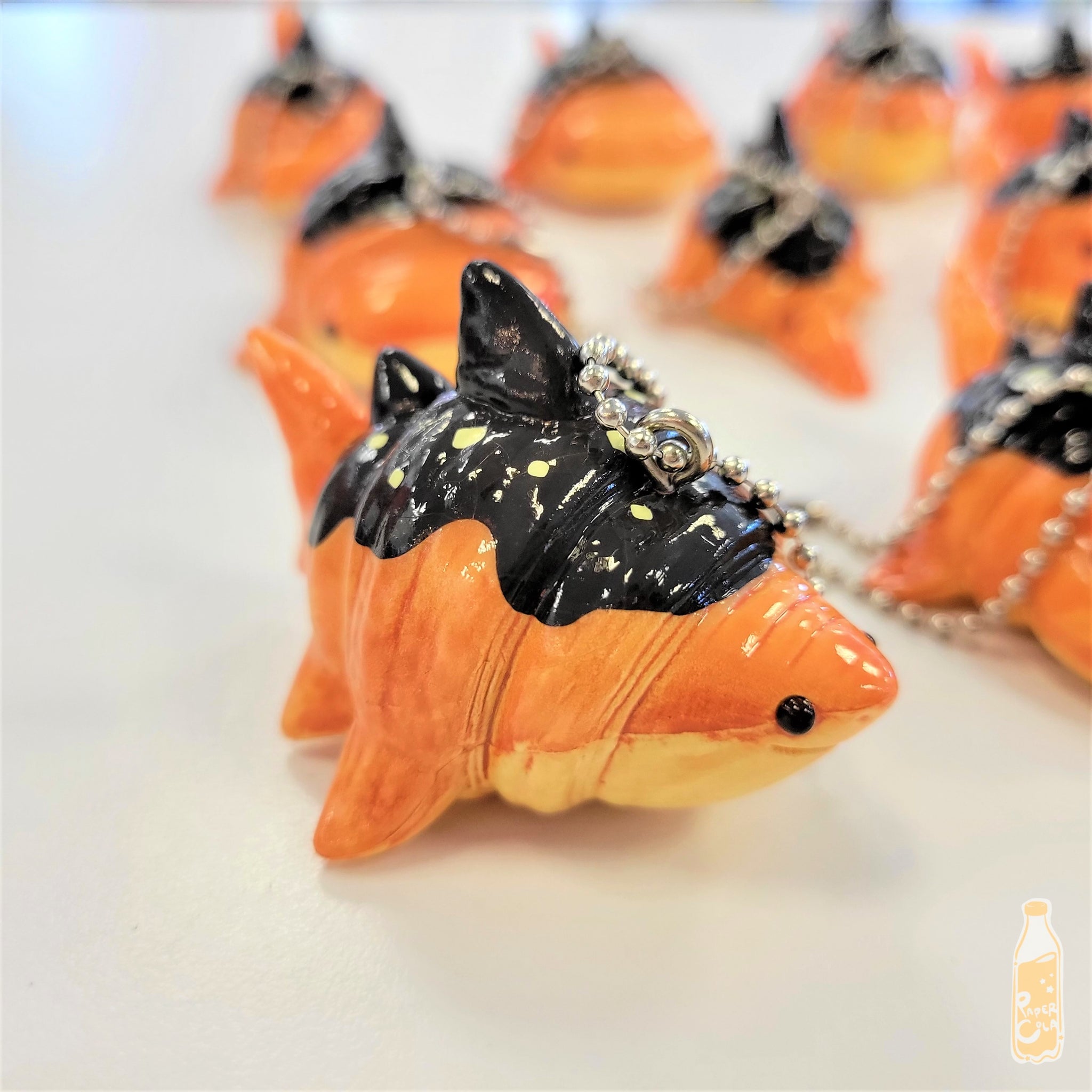 Croissant Shark Mascot Keychain (Chocolate Covered Ver.) Japan Gachapon ...