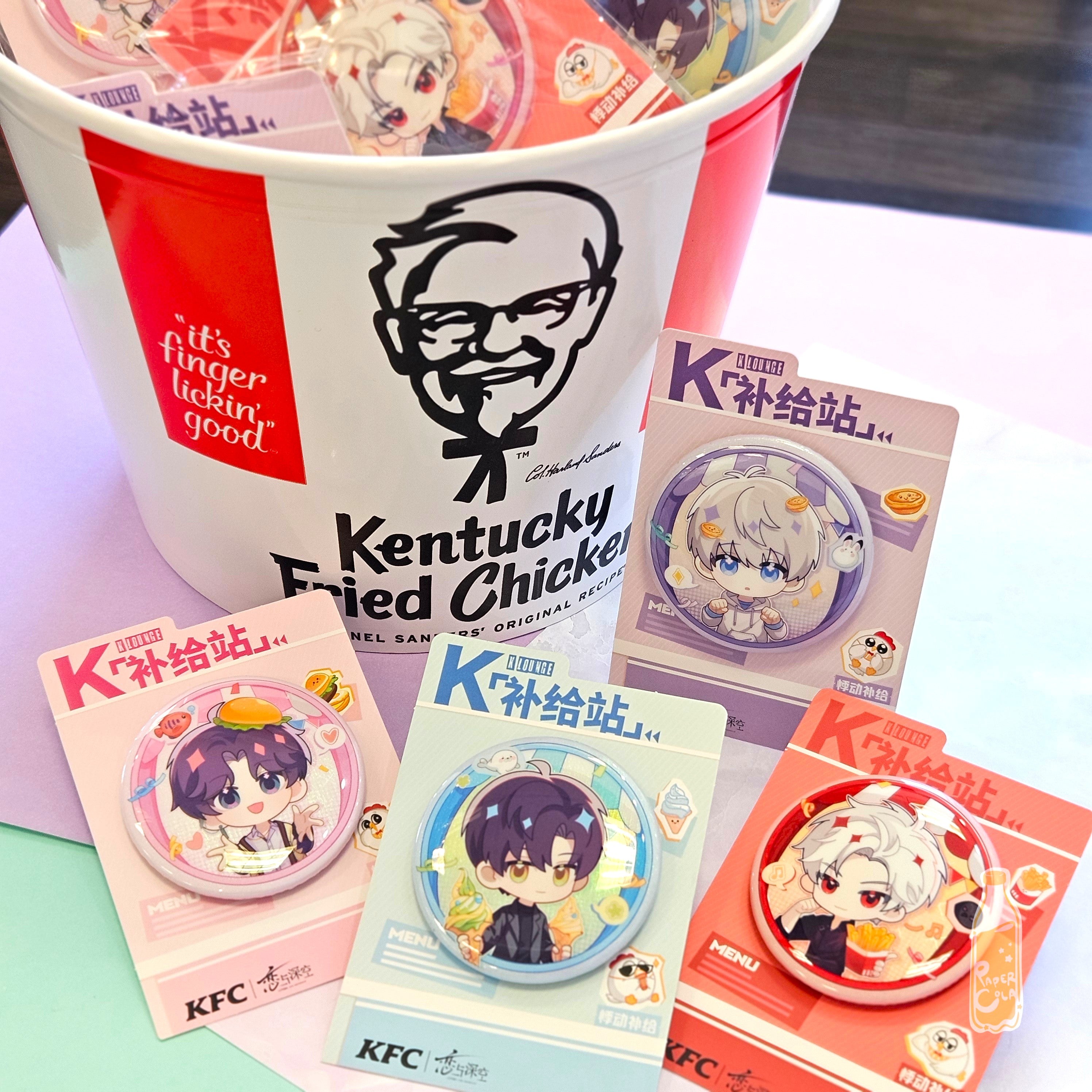 Love and Deepspace x KFC Chibi Can Badge – Paper Cola