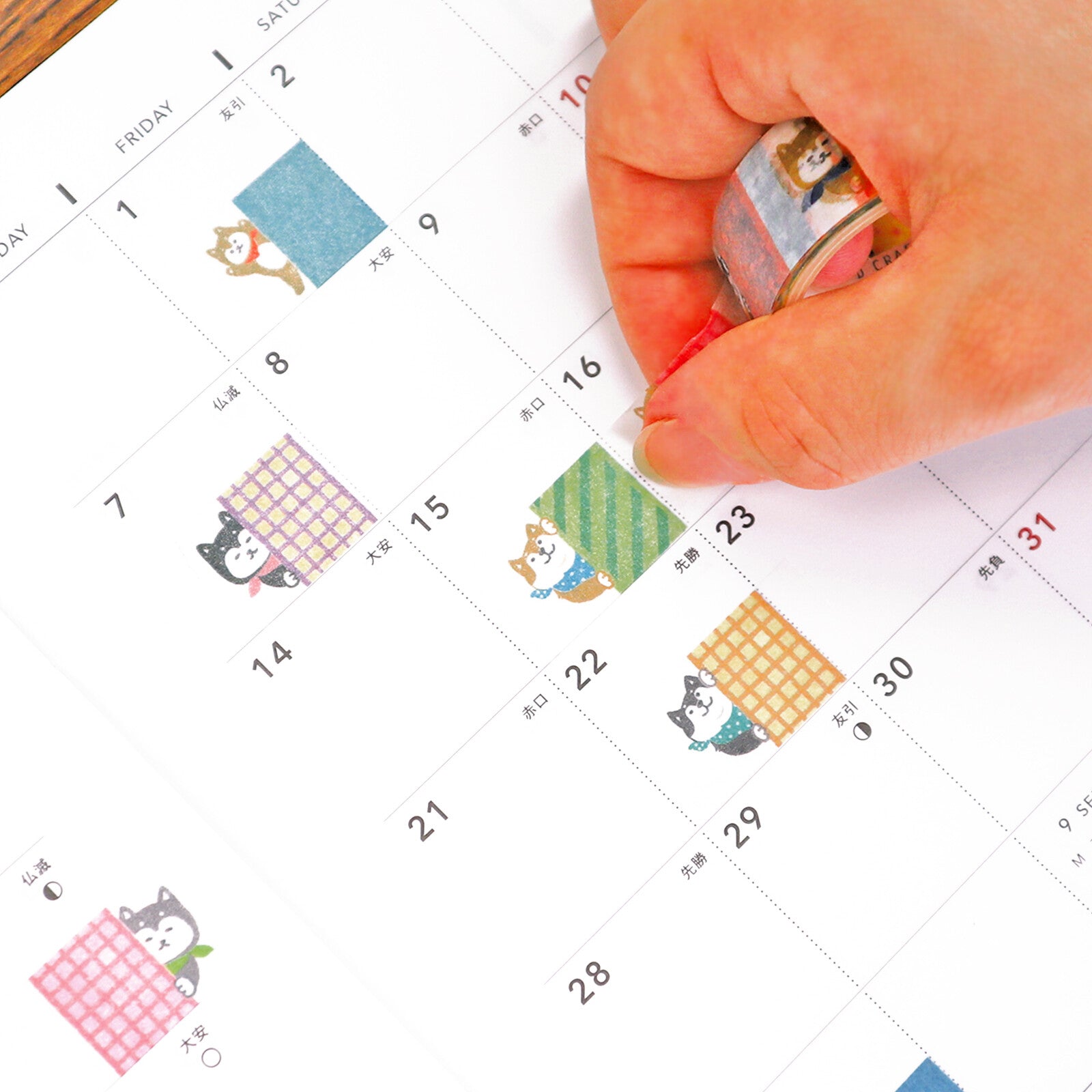 WORLD CRAFT Washi Tape Set - Hyokkori Dog – Paper Cola